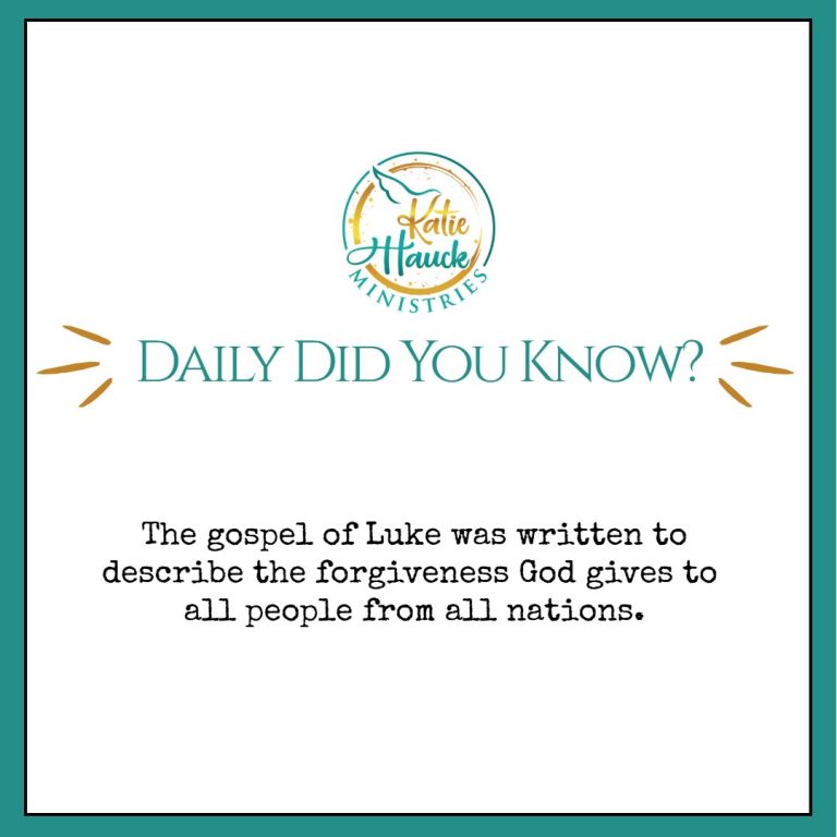 Luke - Katie Hauck Ministries